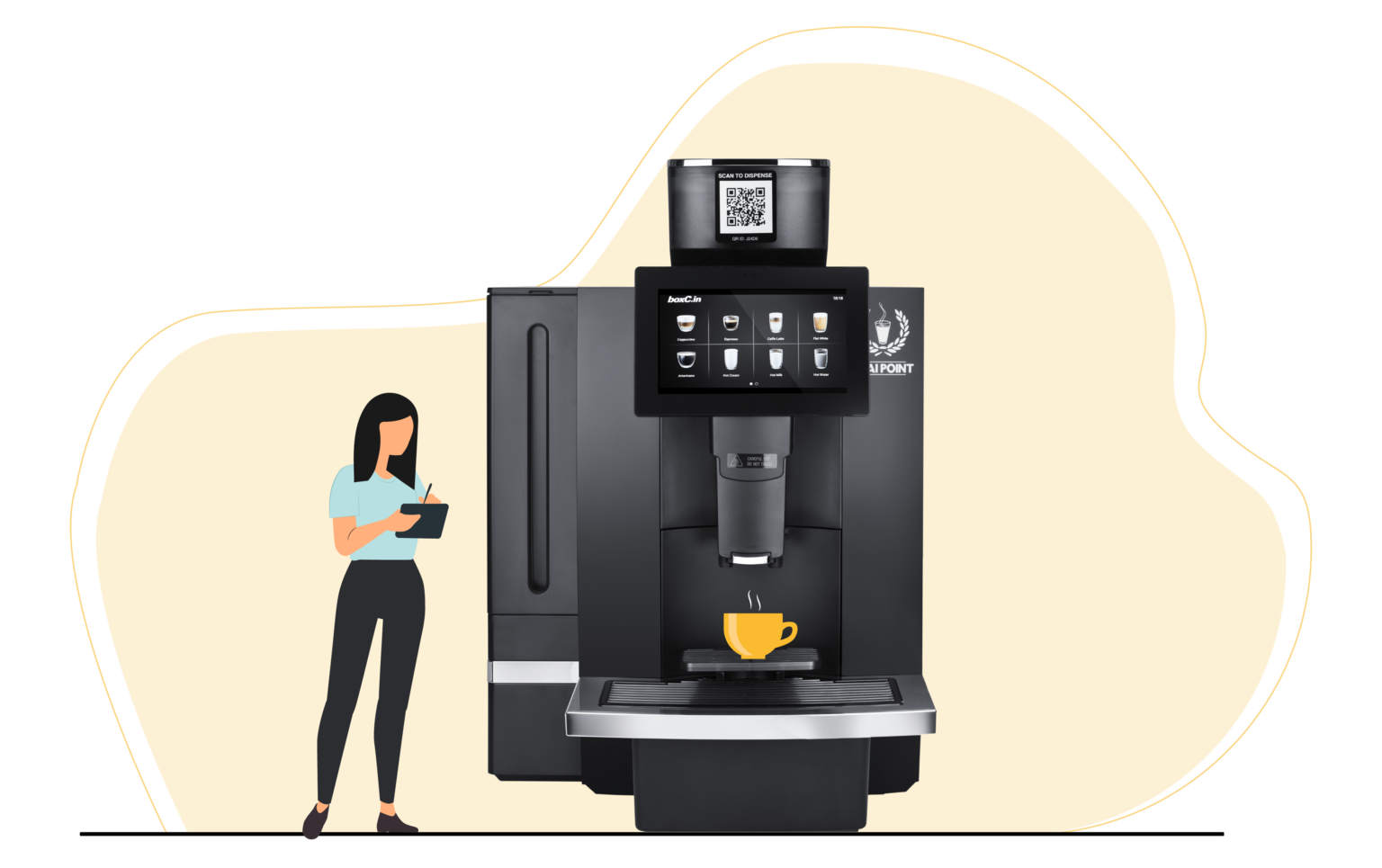 Contactless Tea & Coffee Machine for Office to Brew an Authentic Cup ...